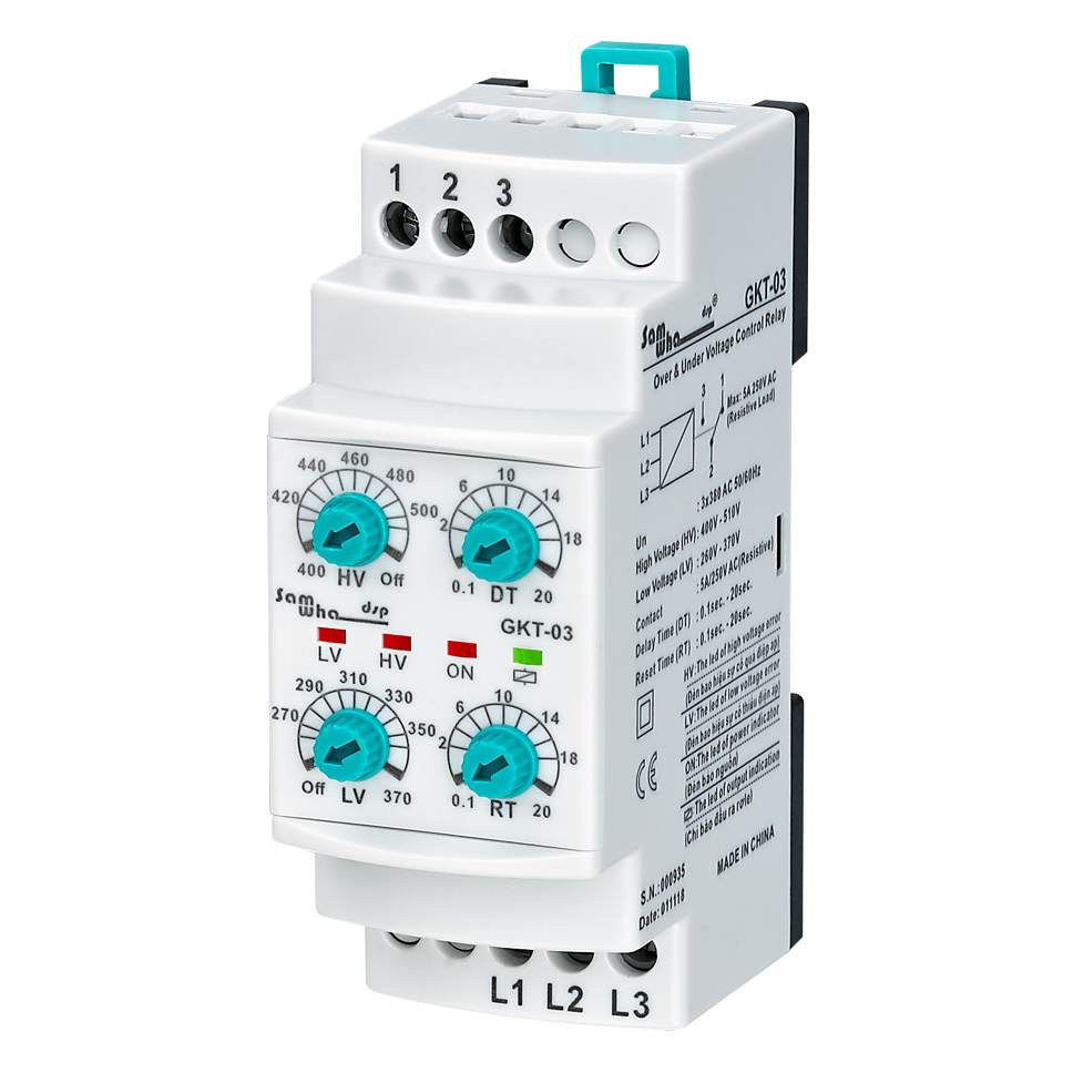 GKT-03 - Buy Three Phase Over And Under Voltage Control Relay, voltage ...